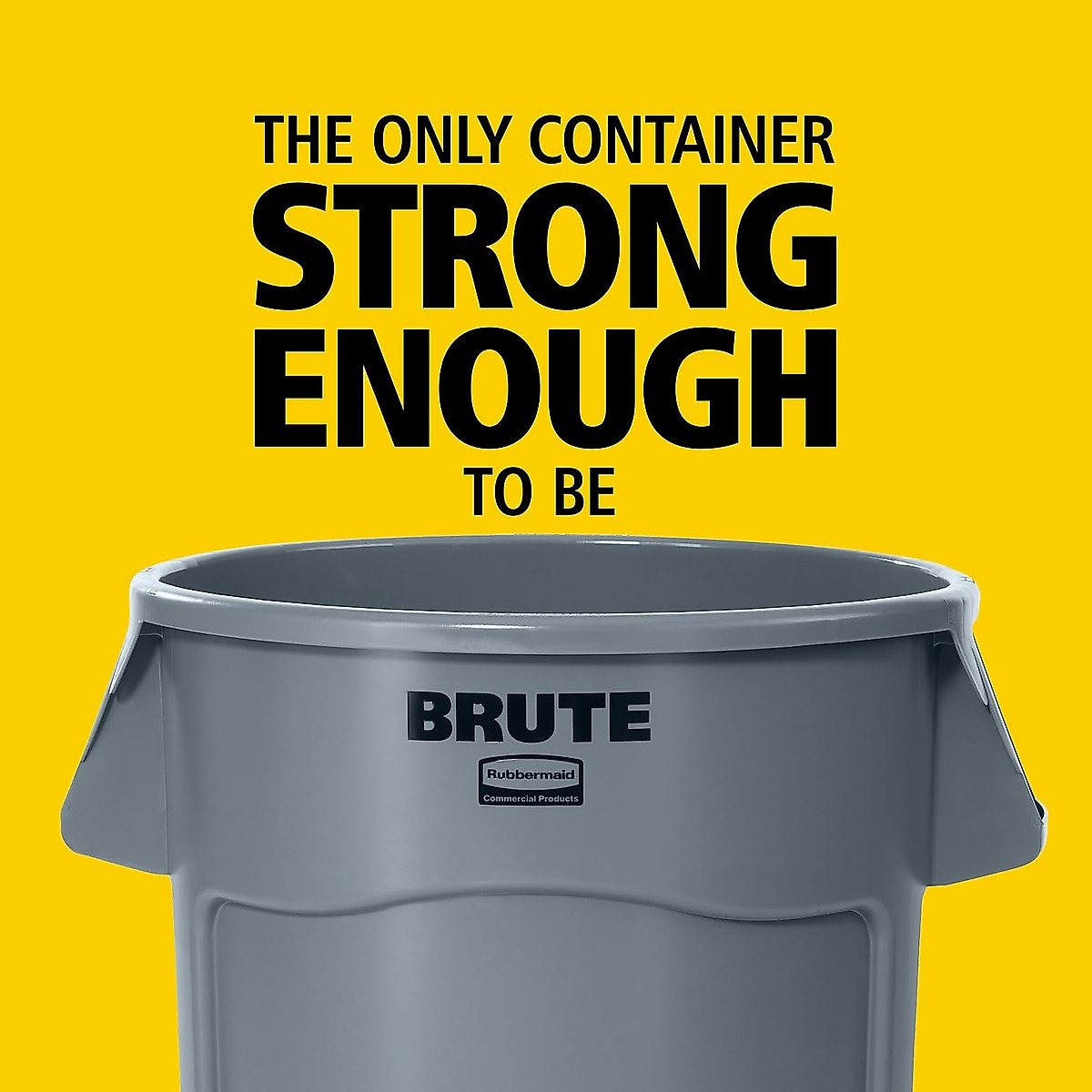 Rubbermaid FG265500GRAY Utility Container, 55 gal, Gray