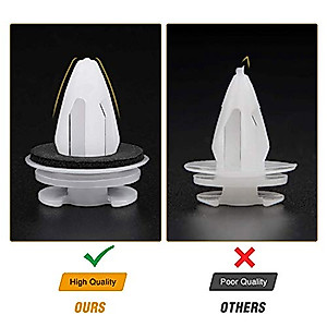 GOOACC 50Pcs Car Door Trim Panel Retainer Clips Bumper Fastener Rivet Clips for BMW 51411973500 Series 3, 5 & 7 E46 E36 E34 E38 E39 M3-with Seal Ring