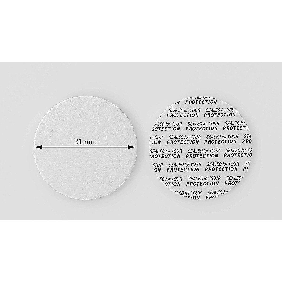 Sunscreen Flask Seals for Cruise Booze Hidden Liquor Bottles Sneak Alcohol | 100 PACK | 21mm | Fits Nearly All Secret Flasks