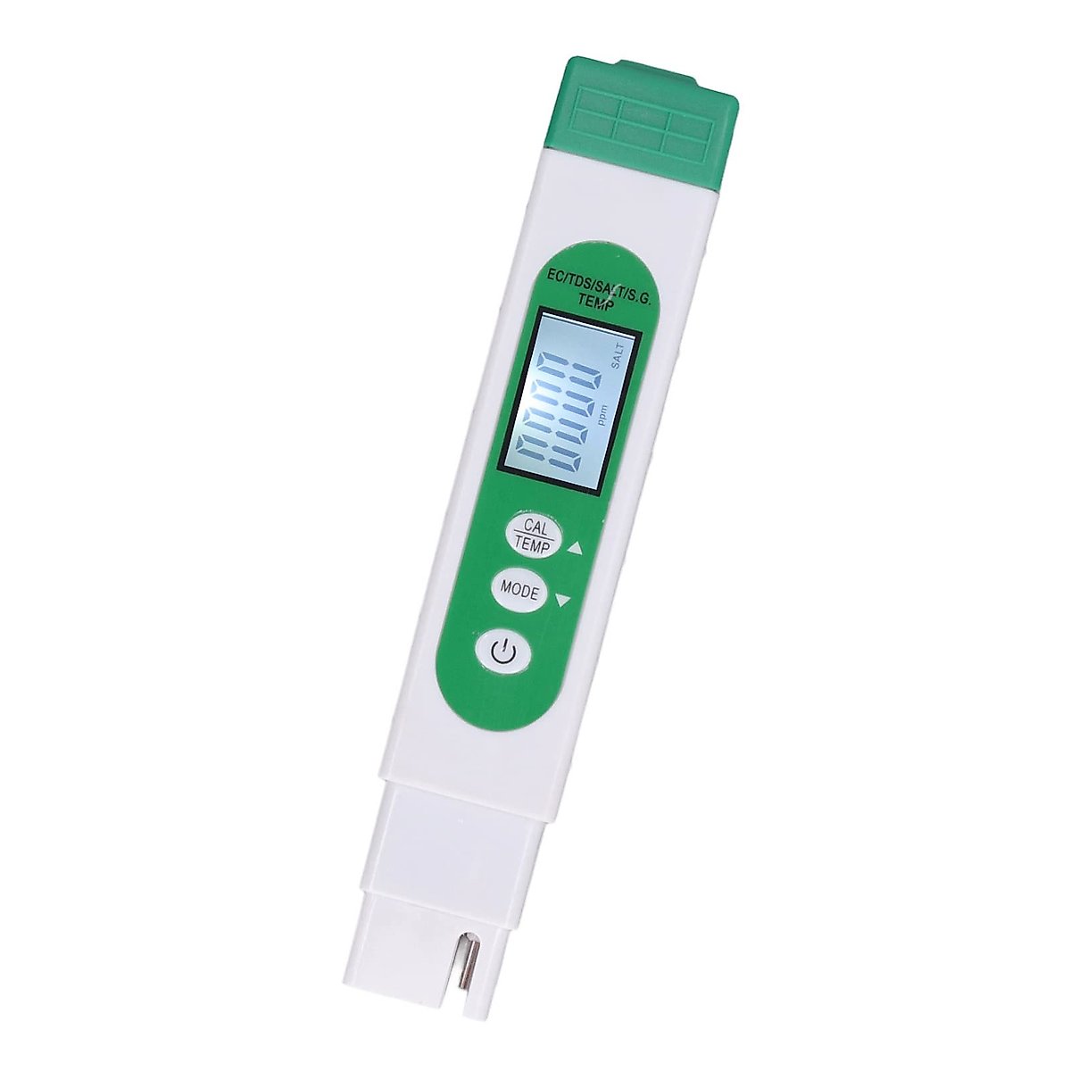 Pen Type Water Quality Meter, High Accuracy Automatic Temperature Compensation Portable Sensitive Probe 5 in 1 Water Tester EC SG Salt TDS Temp for Spas
