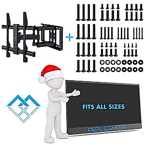 PERLESMITH Universal TV Mounting Hardware Kit Fits Most TVs, Includes M4, M5, M6 and M8 TV Screws, Washers and Spacers for TV and Monitor Mounting up to 80 inches, PSUHP