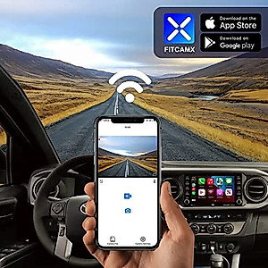 Fitcamx 4K Dash Cam Compatible with Toyota Tacoma 2018 2019 2020 2021 2022 2023 Limited SR5 SR TRD Sport Off-Road Pro, OEM Factory Look, 2160P Video WiFi, G-Sensor Loop Recording, Plug&Play, 64GB Card