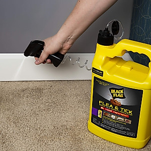 Black Flag Flea & Tick Killer Home Treatment with Growth Regulator Spray, 1 gallon