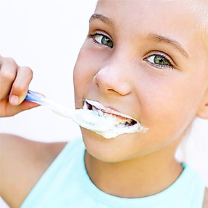 BioSwiss Pack of 4 Toothbrushes | Each Toothbrush Has A Rubber Grip for Handheld Comfort | Tongue and Cheek Cleanser | The Bristles are Soft and Reach Deep Between Teeth and Gum line | Value Pack