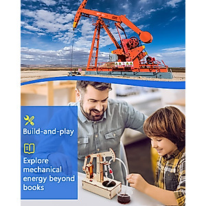 Poraxy 4 Set STEM Kits for Kids Ages 8-10, Science Experiment Projects Building Kits, Wooden 3D Puzzles, Educational Building Toys for Ages 8-12-13, Gifts for 8,9,10,11,12 13 Year Old Boys and Girls