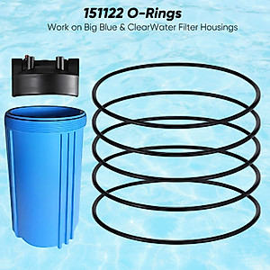 KTWT 151122 Water Filter O Ring Rubber O-Ring for Pentek Big Blue, Pentek Water Filters 152032, 4001756, 151122-03 151122-27, 01019189 Water Filter O Ring (5 Pack)