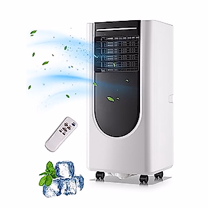 Portable Air Conditioner WANAI 8000BTU Air Conditioner Cooling up to 250sq.ft, 3-in-1 Portable AC Unit with Remote Control, 24H Timer & LED Display, Suitable for Bedroom, Living Room, Office