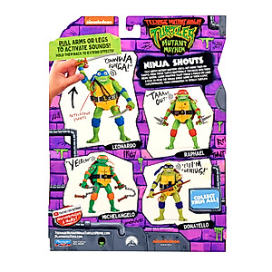 Teenage Mutant Ninja Turtles: Mutant Mayhem 5.5” Michelangelo Deluxe Ninja Shouts Figure by Playmates Toys