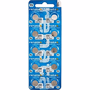 RENATA 399 Non-rechargeable Battery, Watch, Single Cell, Silver Oxide, 55 mAh, 1.55 V, SR57 (1 piece)