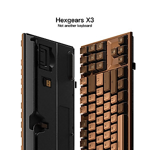 Hexgears X3 Wireless Mechanical Keyboard TKL 87 Keys, Kailh Box 3.0 Red Switch, Ergonomic, N-Key Rollover, Backlit Gaming Keyboard with Wrist Rest for PC/Tablet/PS/Xbox/Mac/Laptop