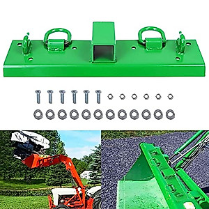 osemar Compact Tractor Bucket Hooks Bolt on with 2" Receiver fit for John Deere 1025r 2320 2025r 2032r 3032e