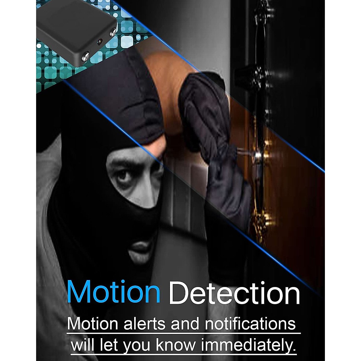 Spy Camera WiFi, Smallest Hidden Cameras, HD1080P Mini Home Security Cameras,Covert Baby Nanny Cam with Cell Phone App, Tiny Smart Camera for Indoor Video Recorder Activated Night Vision