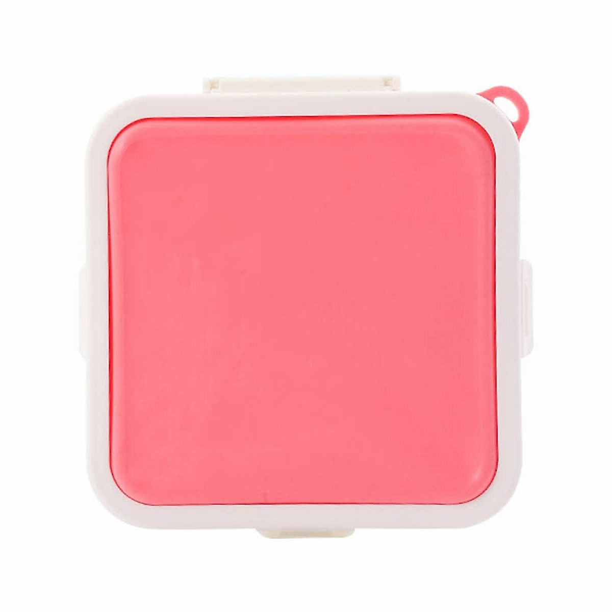 Sandwich Containers, Silicone Sandwich Storage With Snap-Off Sandwich Box Reusable Sandwich Holder For Snacks Storage (Pink)