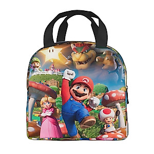 Awetmud Cartoon Lunch Box Portable Lnsulation Multifunctional Lunch Bag For Office Work Picnic