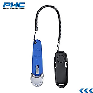 Pacific Handy Cutter CL36 Clip-On Coil Lanyard, For Utility Knives, Safety Cutters, and Hand Tools, Extends to 48 Inches, Safe Tool Retention