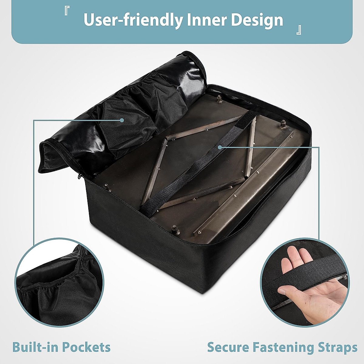 SHINESTAR Griddle Cover for Blackstone 36" Griddle, Griddle Carry Bag for Blackstone 22" Tabletop Griddle Without Hood, Portable Grill Griddle Carry Bag for Travel, Waterproof