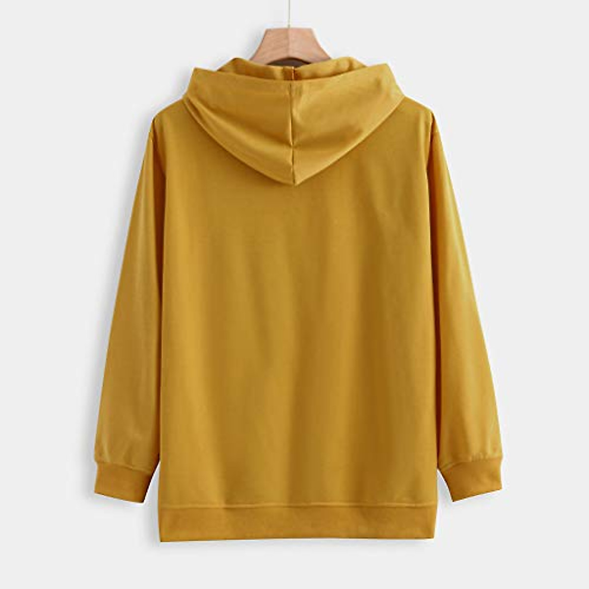 Akabsh Women Hoodie Long Sleeve Patchwork Sweatshirt Rainbow Stripes Print Pocket Loose Hoodie Fleeces Winter Blouse