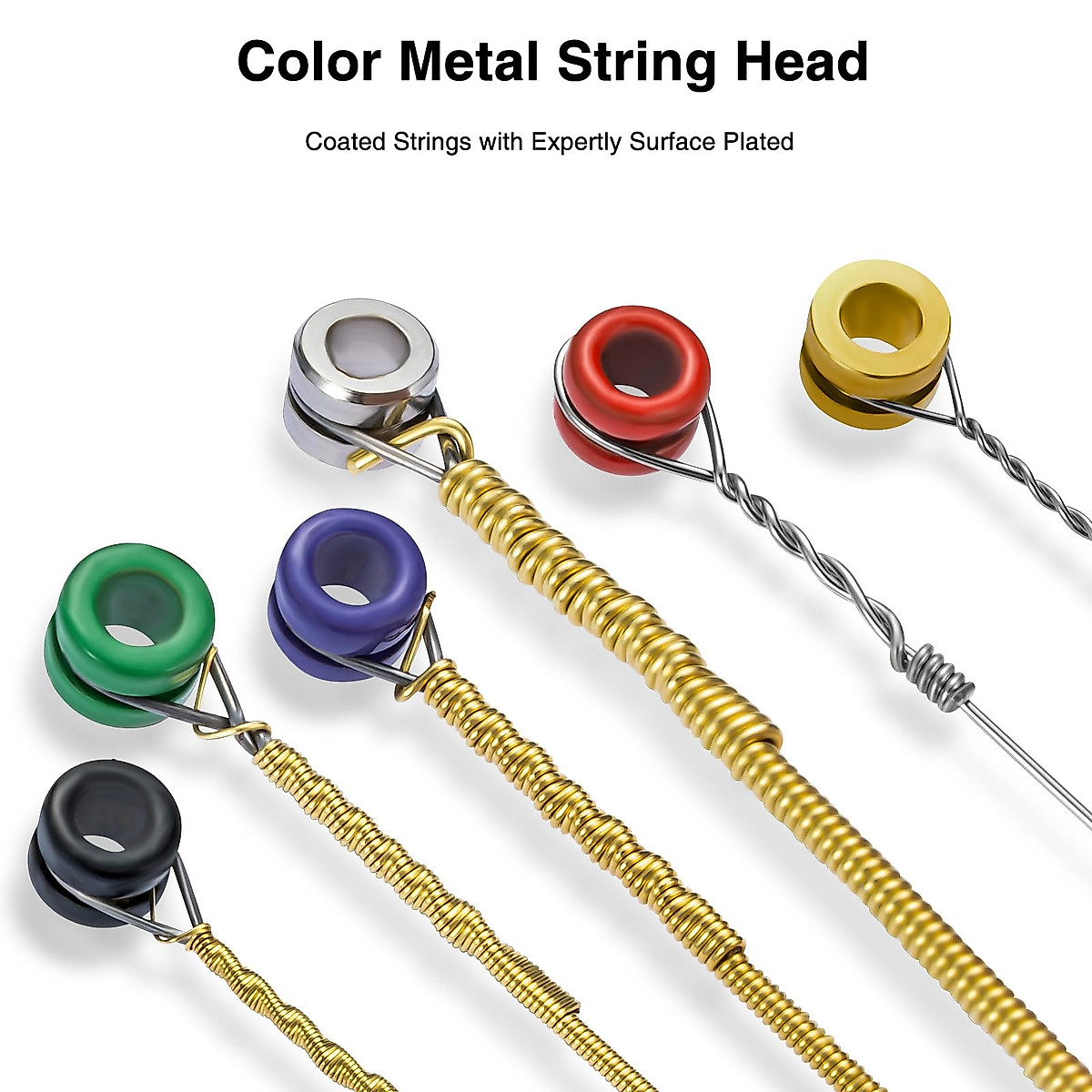 POGOLAB Guitar Strings, Acoustic Guitar Strings, 6 Strings Set, Hexagonal Carbon Core 75/25 Bronze, Light, 11-52, 10 Packs