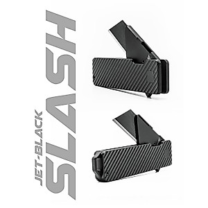 TiRant RAZOR V3 Utility Knife (Jet-Black 6AL-4V Titanium) DUAL-SLASH Edition EDC Box Cutter