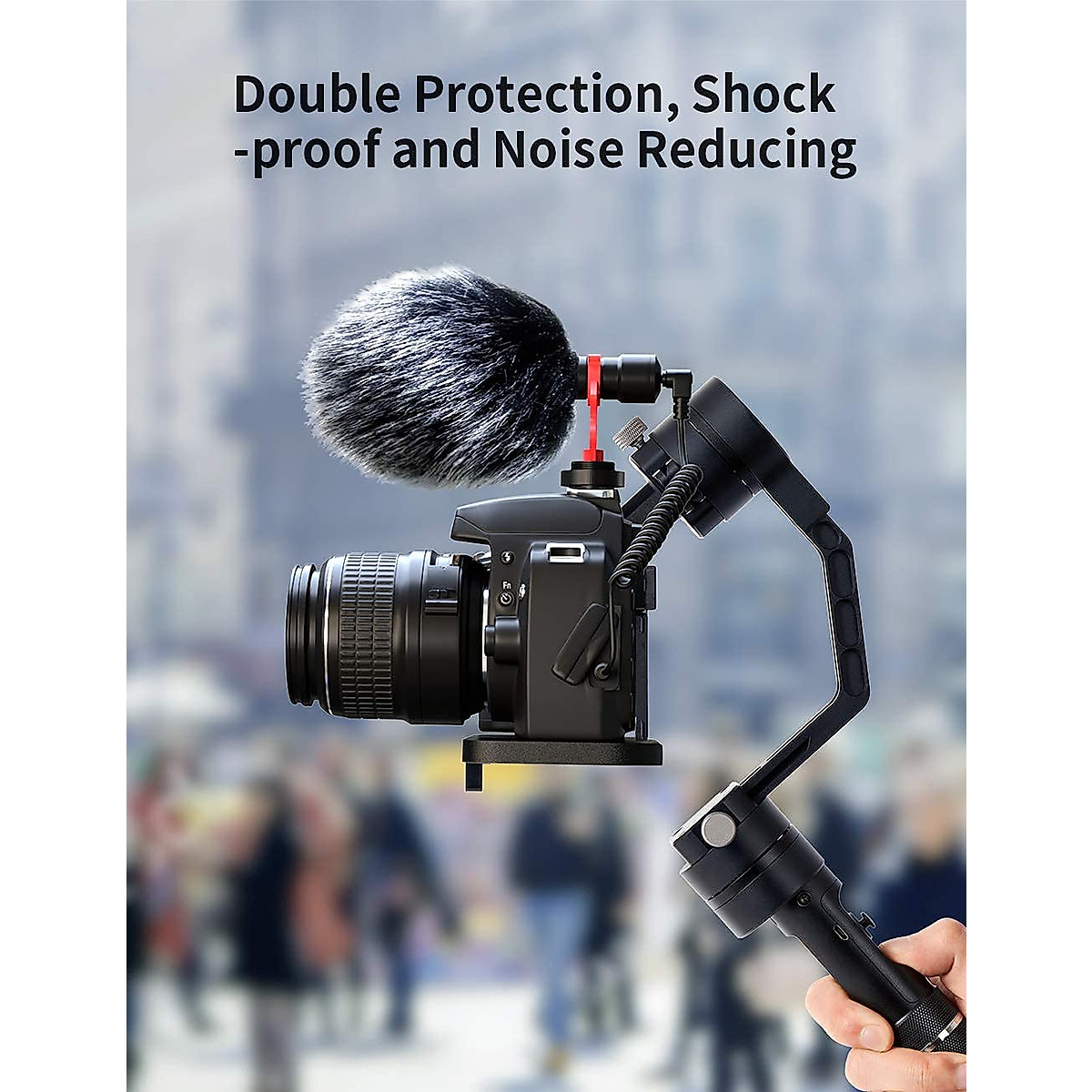 RALENO Camera Microphone. Cardioid Microphone Suitable for Smartphone, Sony, Canon and Nikon, Used for Indoor Shots, interviews, vlog Radio. Friendly to Video Producers, Youtubers