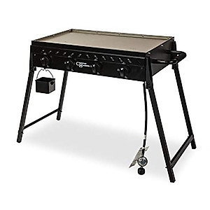 Country Smokers CSGDL0590 The Highland 4-Burner Portable Griddle, Large, Black & Cuisinart CCB-500 Griddle Scraper, Six-inch wide stainless steel blade