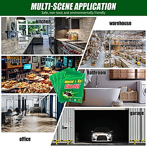 30 Pcs Mouse Traps Mouse Glue Traps with Enhanced Stickiness Sticky Traps for Mice, Rats Sticky Pads Mouse Glue Boards Pest Control Traps for House Indoor Outdoor Easy to Set (30 Pcs, 9.4'' x 6.6'')