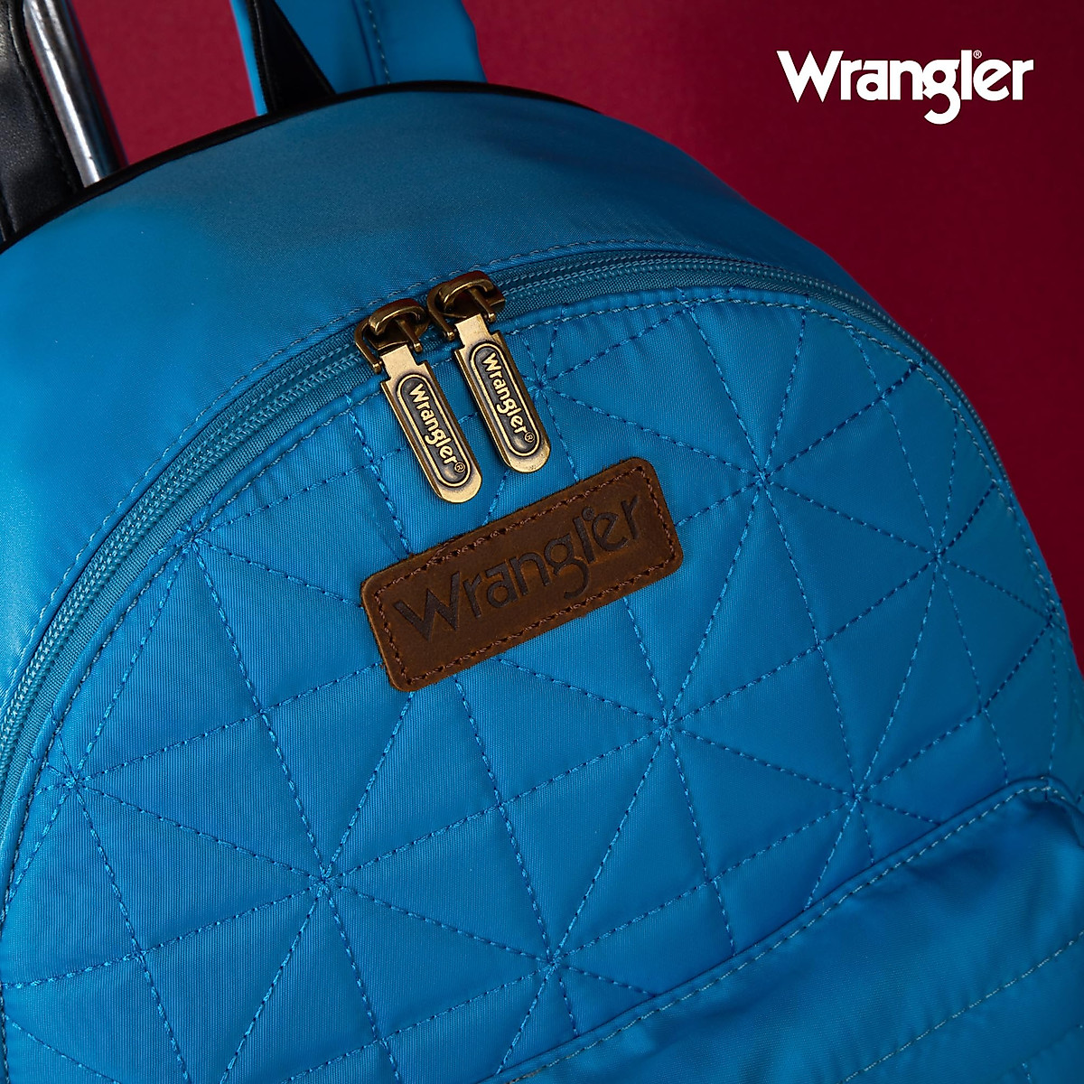 Montana West × Wrangler Backpack Purse for Women Quilted Backpack for Casual