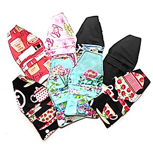 Large Teabag Shaped Tea Bag Wallet, Quilted, Handcrafted, Nothing Falls Out, Secure Hold, Tea, Your Choice of Tea Cups or Tea Pots