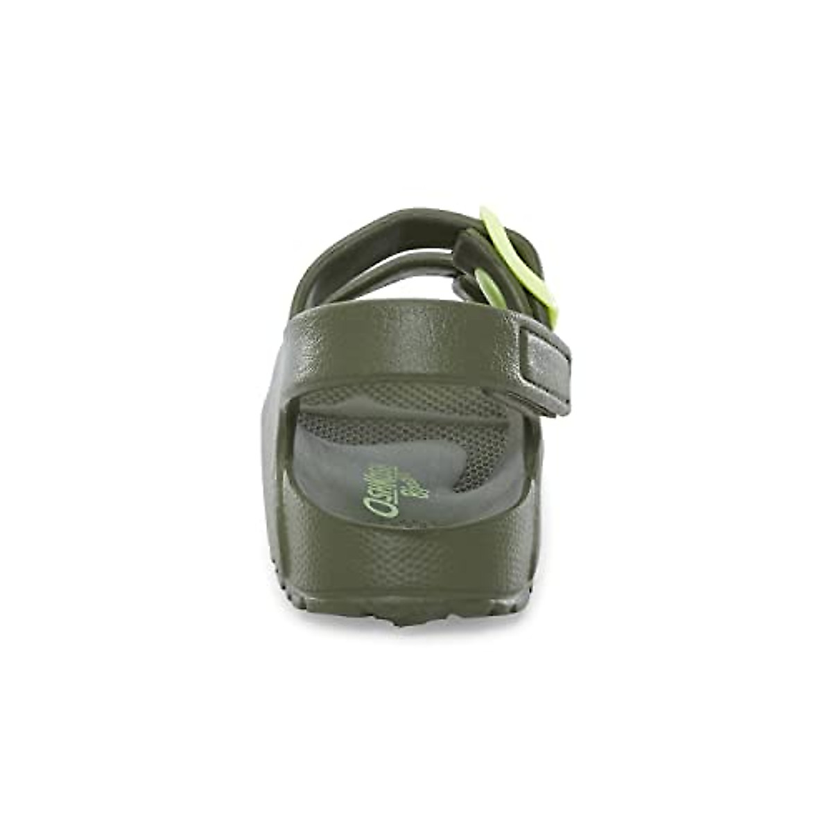 OshKosh B'Gosh Boy's Rivar Sandal, Olive/Lime, 7 Toddler