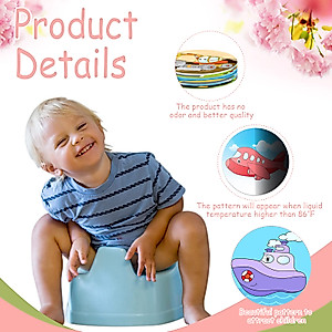 10 Pcs Potty Training Stickers Traffic Toilet Target Sticker Reusable Potty Targets Color Changing Pee Target for Kid Training Use with or Without Potty Training Chart (Traffic)