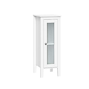 RiverRidge Prescott Slim Single Door Floor Storage Cabinet, White