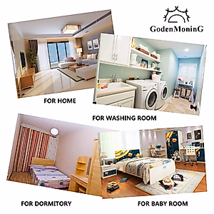 laundry baskets,bedroom hamper,kitchen organization,GodenMoninG 62.8L Waterproof Round Cotton Linen with Handles Collapsible storage basket. (THICK Flow Mark)