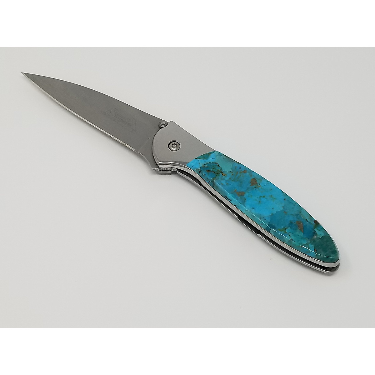 Santa Fe Stoneworks Solid Turquoise Leek A/O Knife