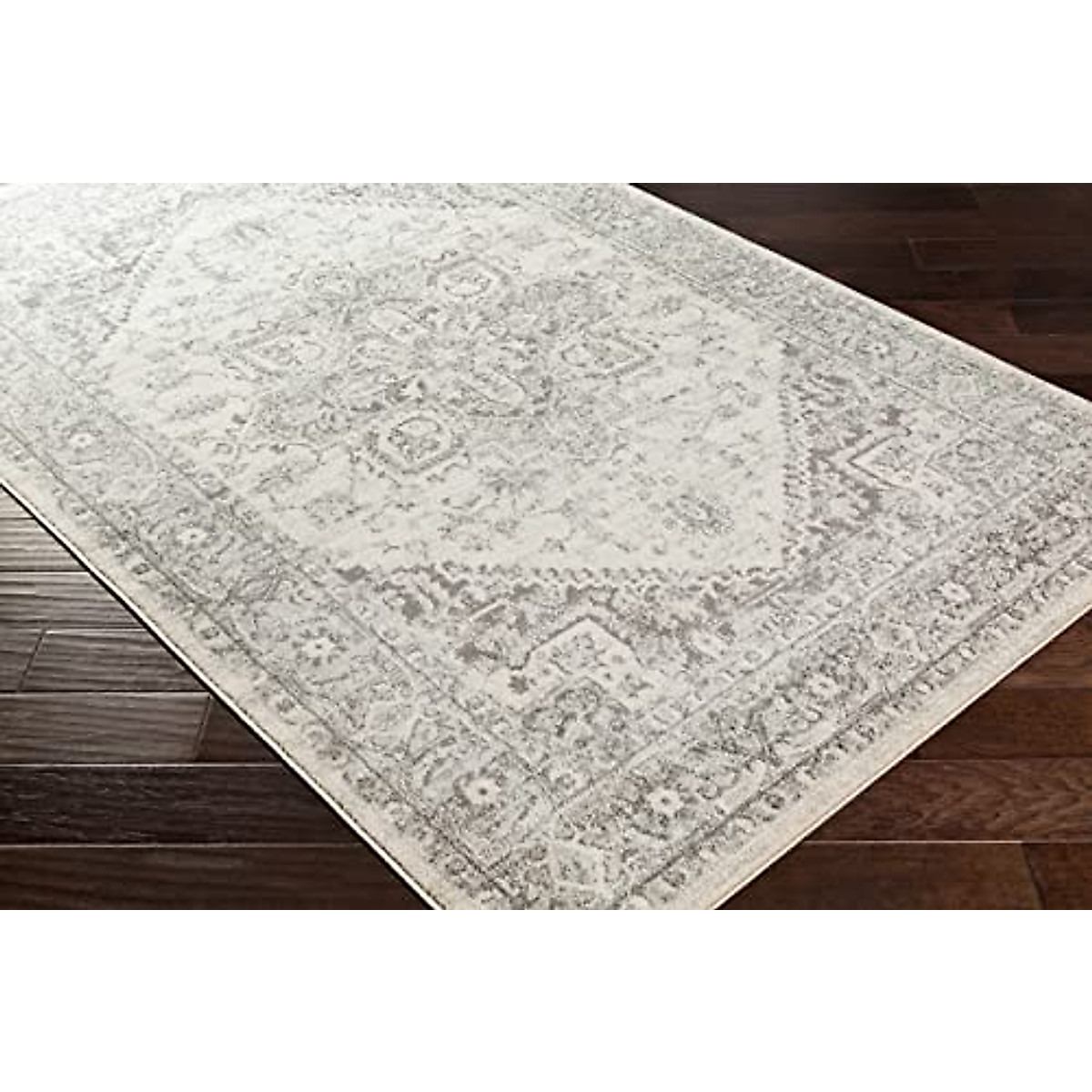 Hauteloom Rockfall Hallway, Kitchen Runner Rug - Traditional - Gray, Beige - 2'7" x 7'3"