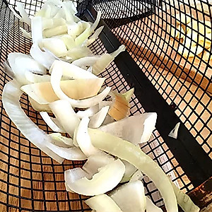 Vingtank BBQ Net Tube,Grill Net for Outdoor Grill,Round Campfire Grill Grid,Stainless Steel Barbecue Cooking Grill Grate,Grill Tool with Removable Mesh Cover (1Pcs)