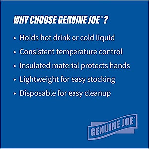 Genuine Joe - GJO58550 Hot/Cold Foam Cups, 8 oz