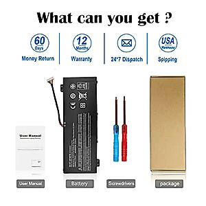 AP18E7M AP18E8M Battery for Acer Predator Helios 300 PH315-52 PH315-53 PH317-53 Predator Triton 300 PT315-51 Nitro 5 AN517-52 AN517-51 AN515-54 AN515-43 AN515-44 Nitro 7 AN715-51 Aspire 7 A715-74G