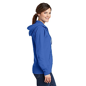 Port & Company Ladies Fleece Pullover Hooded Sweatshirt Royal