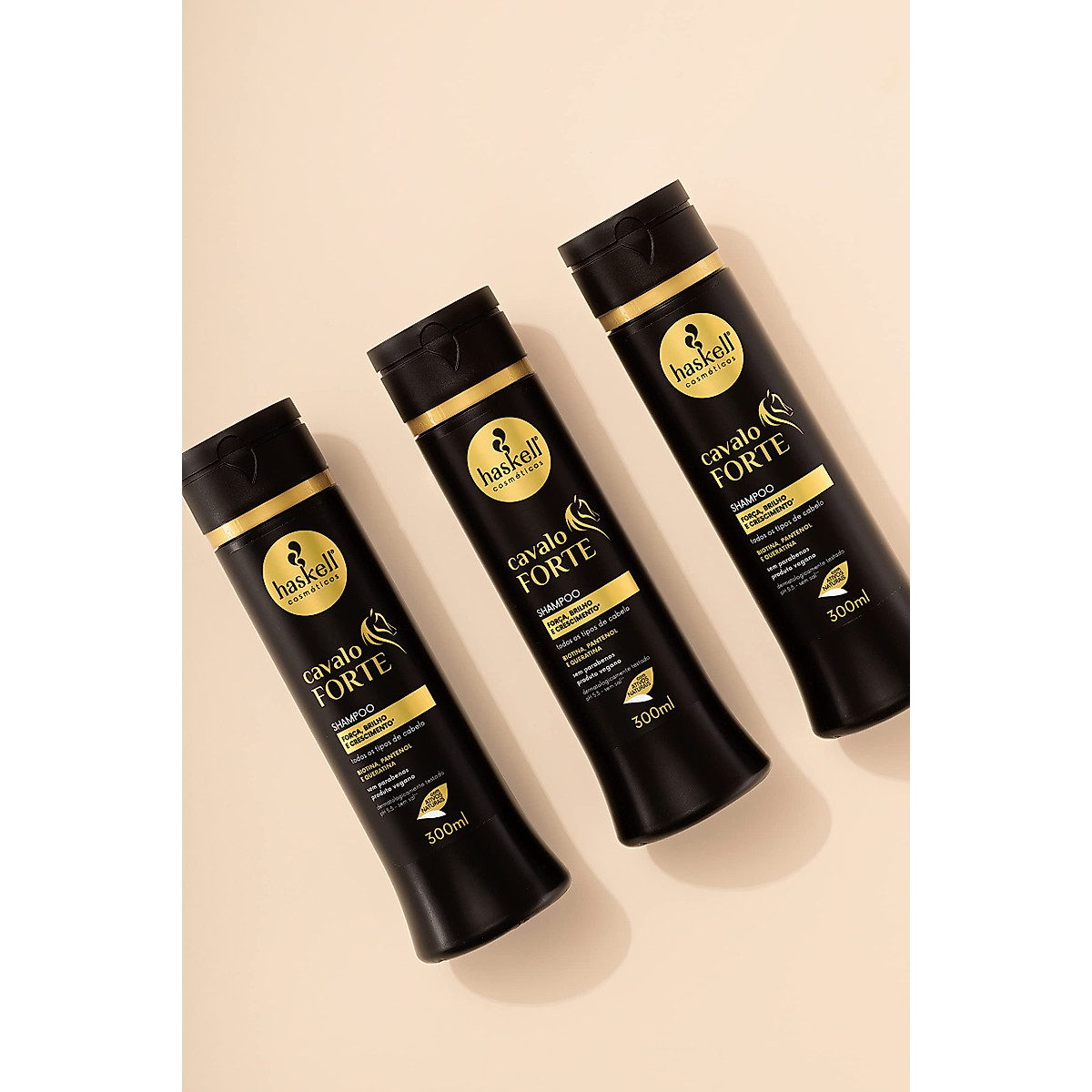 Haskell - Linha Cavalo Forte - Shampoo Forca e Brilho 300 Ml - (Strong Horse Collection - Strength and Shine Shampoo 10.14 Fl Oz)