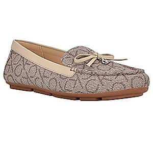 Calvin Klein Women's LINCA Loafer, Cognac, 10