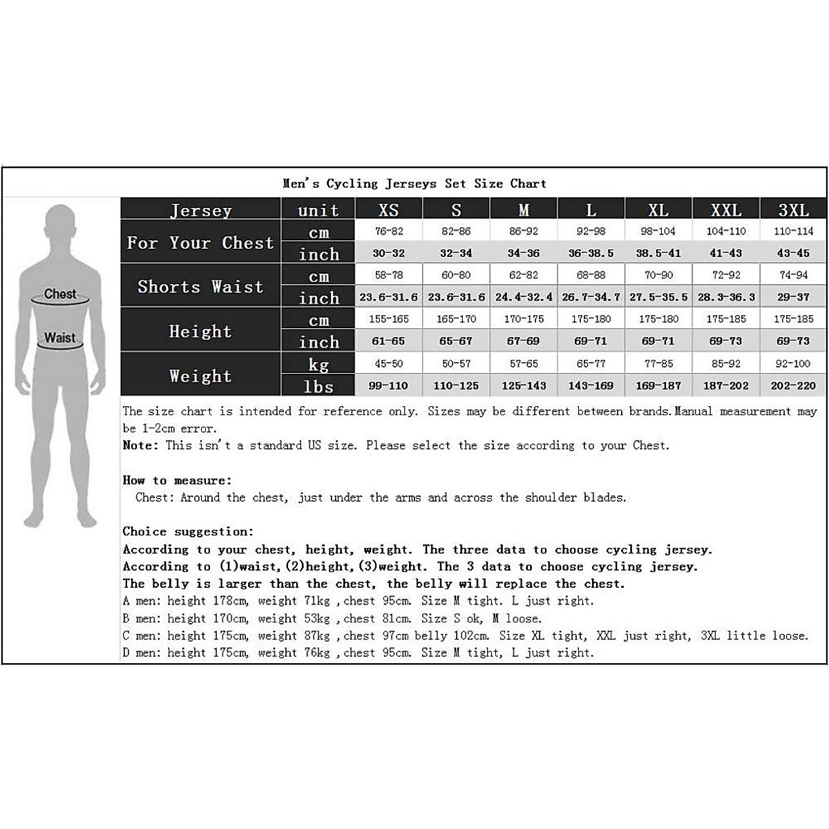 JPOJPO Men's Cycling Jersey,Bike Short Sleeve,Racing Cycling Clothing,3D Print Pattern ，Comfortable Quick Dry