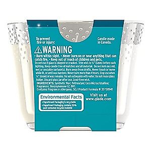 Glade Candle, Fragrance Candle Infused with Essential Oils, Air Freshener Candle, 3-Wick Candle (Snow Much Fun)
