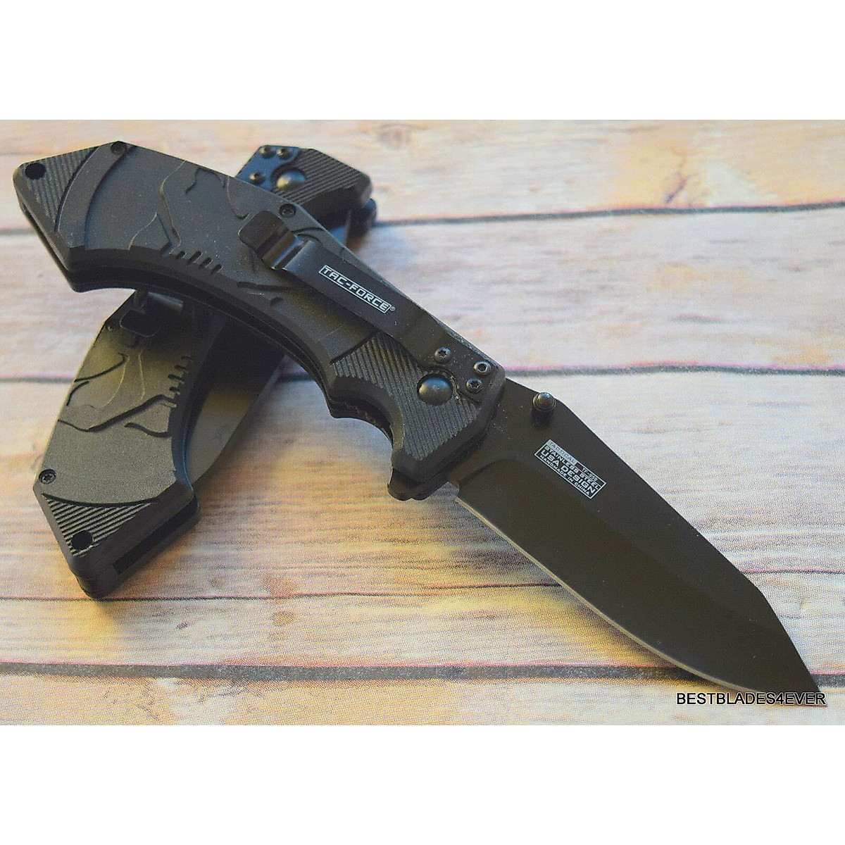 8.5 Inch Tactical Rescue Stainless Steel Open Folding Pocket Knife With Clip Outdoor Survival Hunting Knife for Camping by Survival Steel