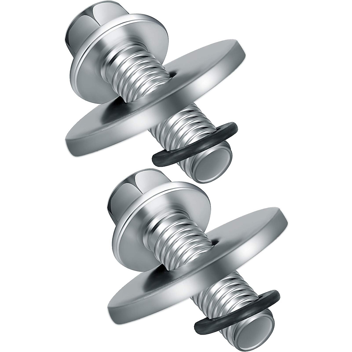 3/4 Inch Go Kart Clutch Bolt Kit Engine Clutch and Lock Washer, Minibike and Kart Engine, 10/12 Teeth Clutch Bolt (2 Sets)