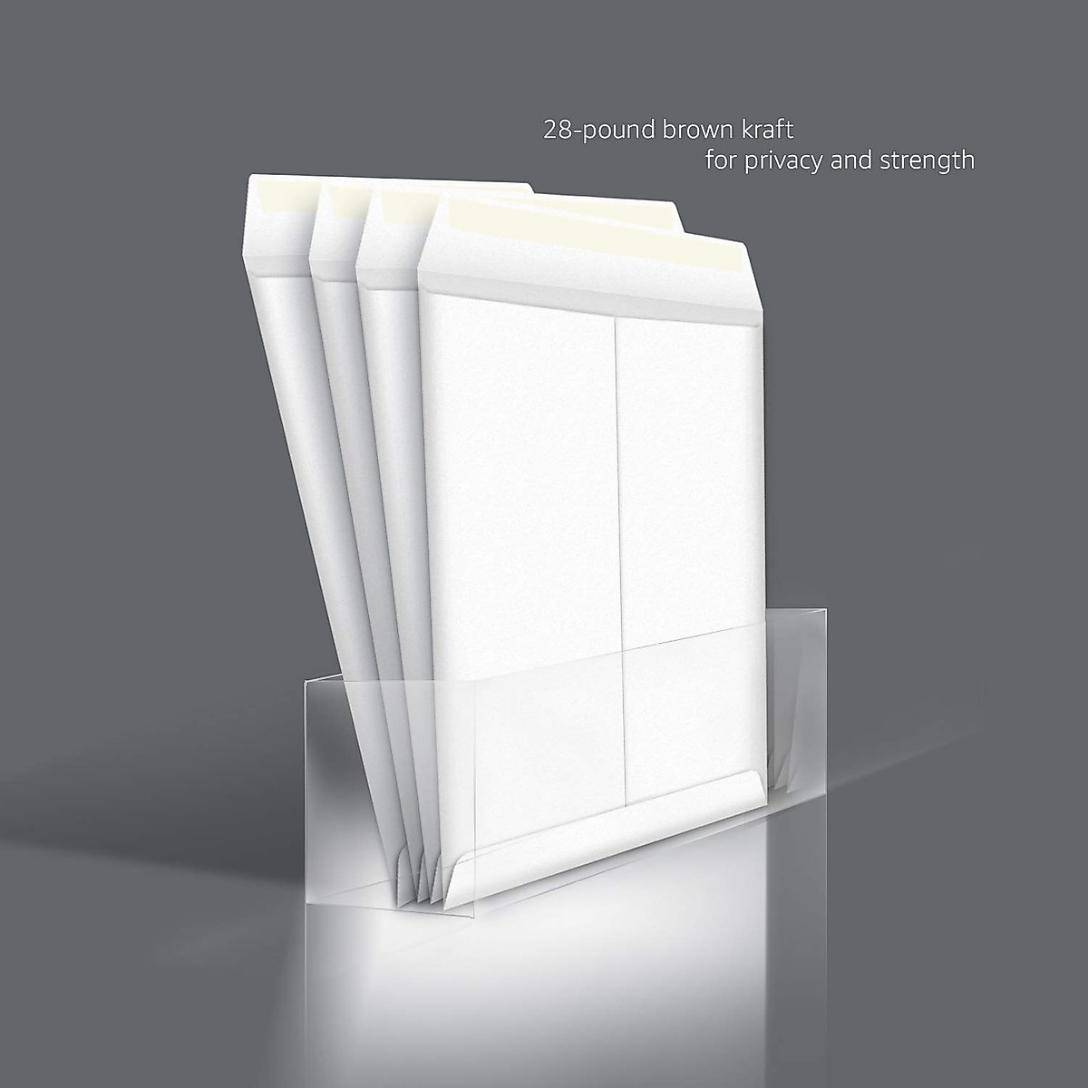 Amazon Basics Catalog Mailing Envelopes, Peel & Seal, 9x12 Inch, 100-Pack, White