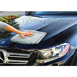 Simple Houseware Waffle Weave Gray Matter Microfiber Drying Towel, 25 x 36 Inches, Grey