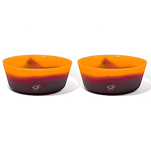 Silipint: Silicone 18oz Squeeze-A-Bowl Set of 4: Sun Storm - Microwavable, Flexible, Sustainable, Unbreakable, Non-Slip, Easy Grip