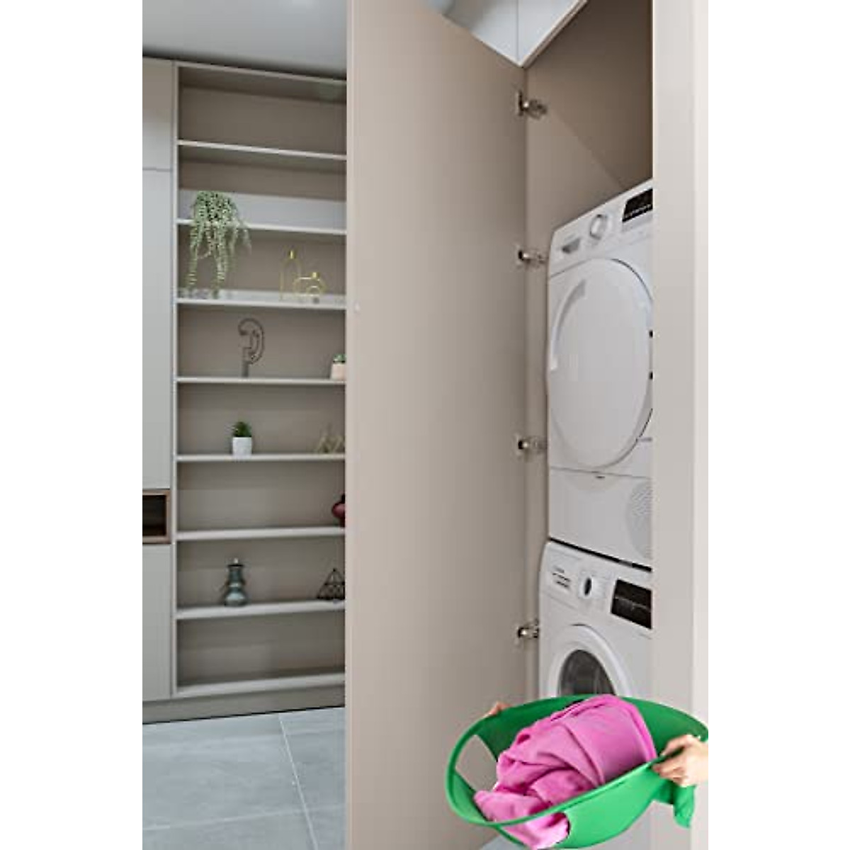 ACPYIDL 26IN Pop-up LaundryHamper-Large-LaundryBasket for DryerLaundryBag,Collapsible LaundryGrabber for WashingMachine,Dryer,Help Moving