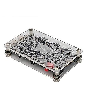 Newest Version 2 in 1 6-Ways 5V ARGB and 12V PWM DC Fan Hub with Acrylic Case and Magnetic Standoff for ASUS/MSI 5V 3Pin LED Controller