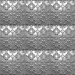 Lilac 2 ft. x 2 ft. Tin Plated Steel Wall and Ceiling Patterns Nail Up Steel (Unfinished) 12 Pack